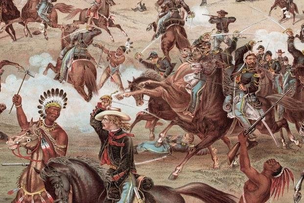 General Custer, once stationed in Texas, meets his Waterloo in Montana