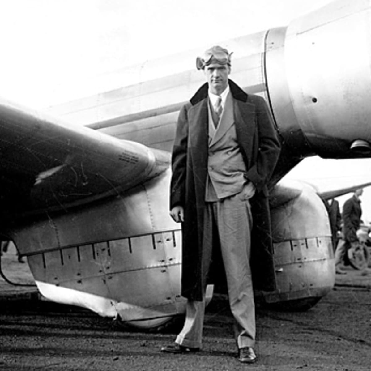 Hughes ends record-setting round-the-world flight in New York