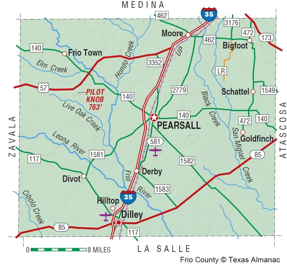 Frio River Texas Map