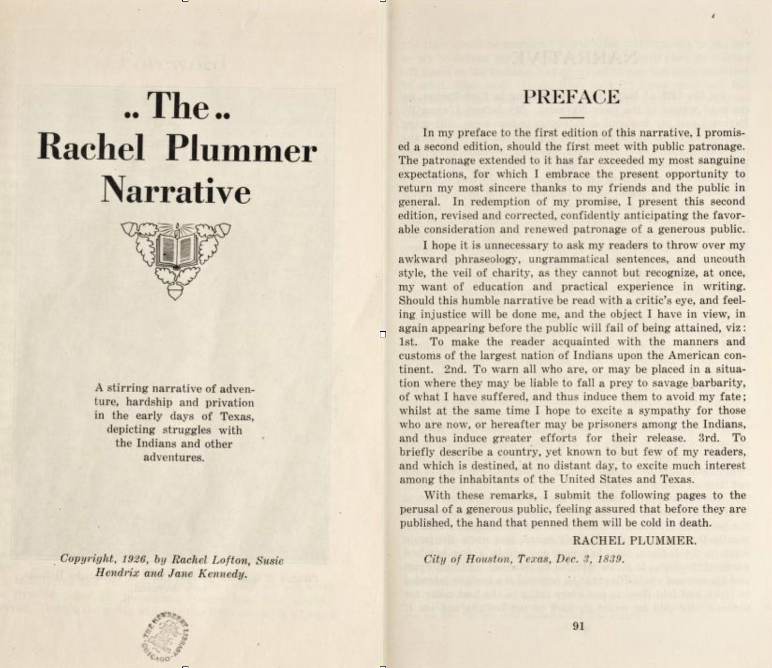 Plummer, Rachel Parker